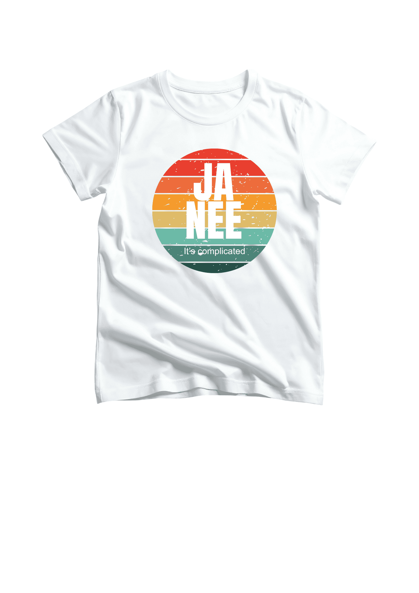 Ja Nee it's complicated printed tee, uniquely South African